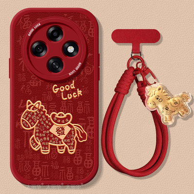 马上发财适用oppoa6手机壳a5s保护套a3x小羊皮a2m带挂绳a2硅胶a1i超薄pro全包gt防摔活力版新款5g女生高级感