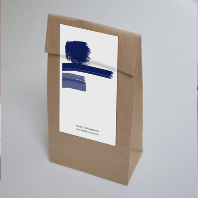 gytz7117中式古风水墨工笔抽象艺术通用超大不干胶贴纸定制封口贴