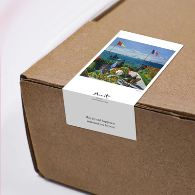 gytz6936高级感森系唯美插画ins极简约通用超大不干胶贴纸封口贴