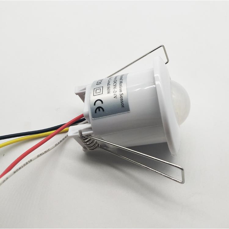 家智能静音干点12V-Esumz24接V迷你入红外人体感应开关居干嵌簧管