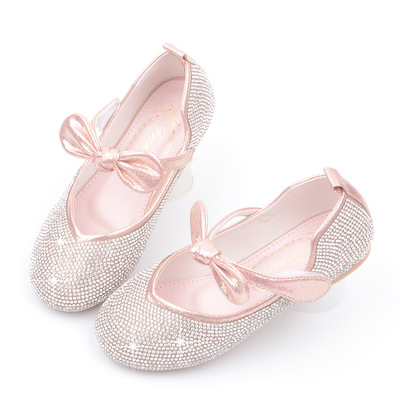 Cute Kids Girls Shoes Leather Shoes Princess Kids Shoes for