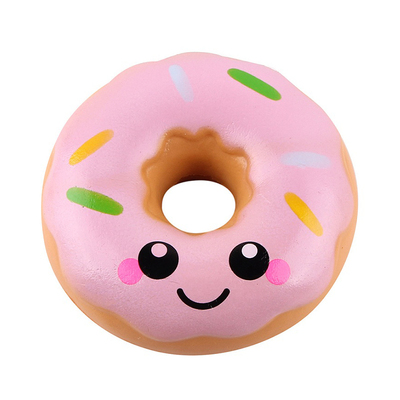 Simulation Donuts Phone Straps Cartoon Smile Face Squishy Sl
