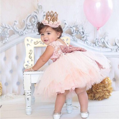 Gorgeous Baby Events Party Wear Tutu Tulle Infant Christenin