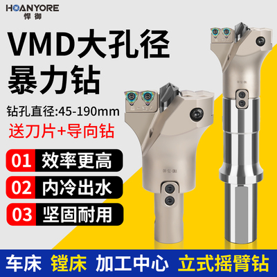 大头钻VMD可转位钻头大孔径定心