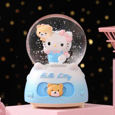 创八意礼品乐盒发光水晶球学Q0232生生日音音礼物盒儿童小夜灯摆