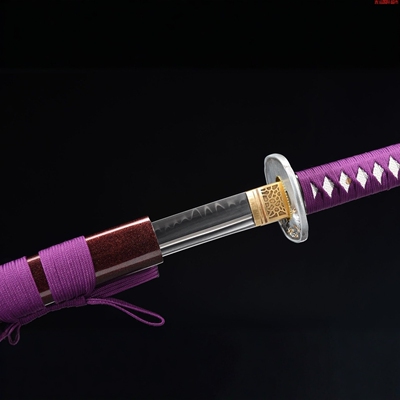 淬火刀剑1095钢覆土烧刃手工锻打Katana日式指挥刀冷兵器未开刃