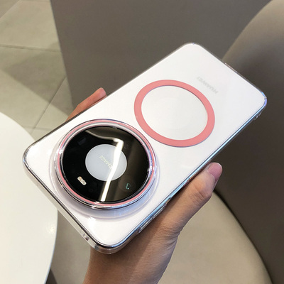 华为mate70pro手机壳磁吸透彩