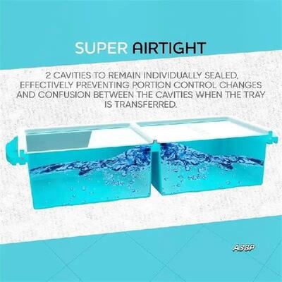速发Silicone+Freezer+Tray+With+Lid+-+2-Cup+Large+Tray+For