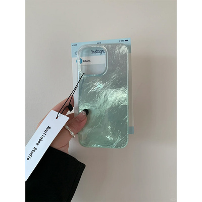 全机型硅胶软壳薄荷绿小众冰川