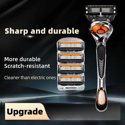 Manual razor razor men's shaving head five layer blade