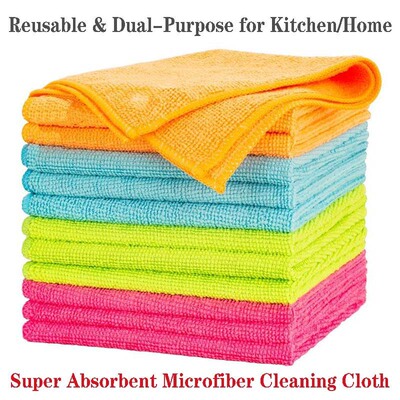Microfiber Cleaning Cloth - Dual-Purpose Towels for Home抹布