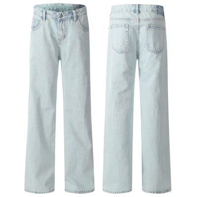 ZLAYCO美式复古水洗牛仔裤