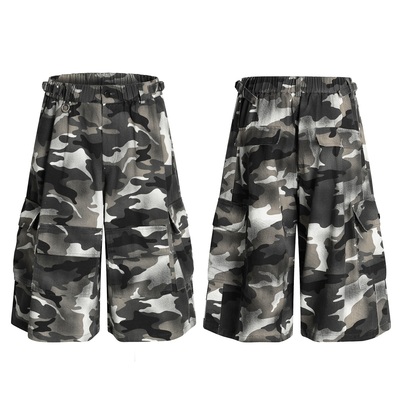 ZLAYCO美式街头多口袋迷彩工装裤