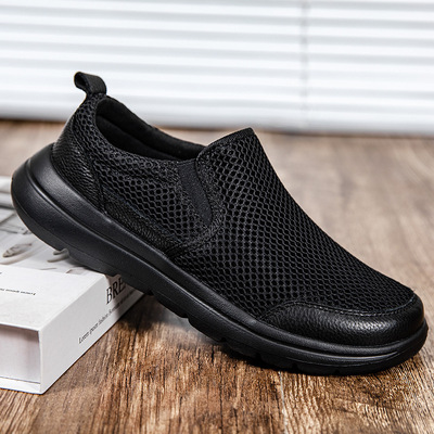 鞋footwear fashion outdoor shoes男鞋轻便一脚蹬休闲网鞋软底鞋