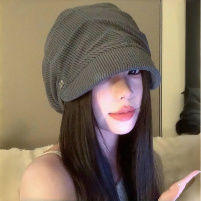 早秋氛围感的神褶皱堆堆帽