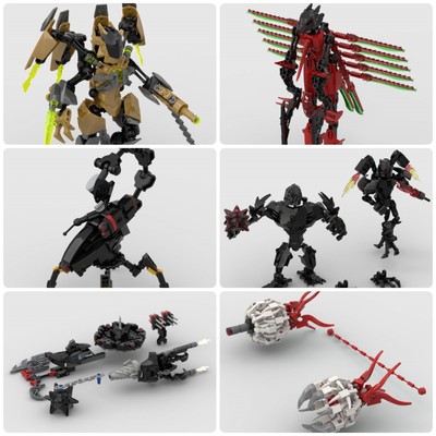 定制积木创意设计玩具岩浆战士龙主机械蜜蜂腐化者双胞胎仿生配件