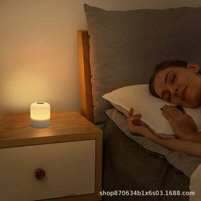 可调光小夜灯卧眠室睡B灯482儿童儿房婴US充电式款触摸3色床头台