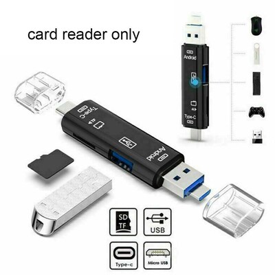 All In 1 Card Reader SDHC SD TF MicroSD Card Reader C Micro