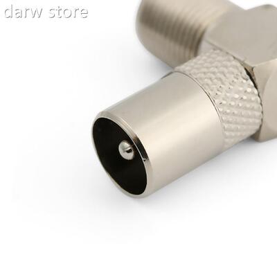 3Pecs Silver Col1or Male AFdapter F emale o TV MTal Satellit