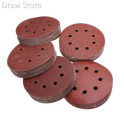 100 PCS 125mm Sanding Discs Grit Sander Disc Abrasives Tools