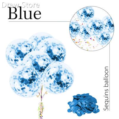 12 inch Balloons Balls Dreamlike Sequins Confetti Balloon Tr