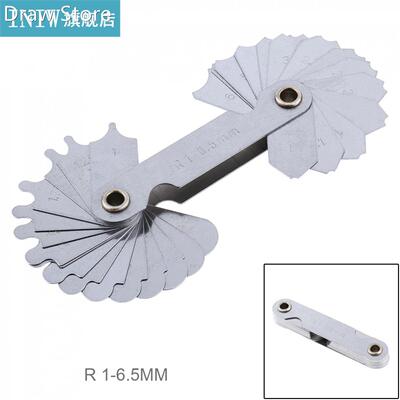 32pcs/set R1-6.5A7C10 Radius Gauge Sample R Gauge with 1-6.5