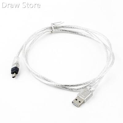 1.2m USB 2.0 Male To Firewire iEEE 1394 4 Pin Male iLink Ad