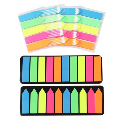 1 Set Creative Memo Pad Self-Adhesive Fluorescence Sticky No