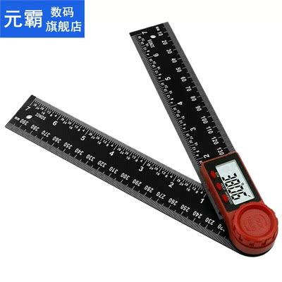 200mm 360 degree Digital Protractor Ruler, Length Angle Meas