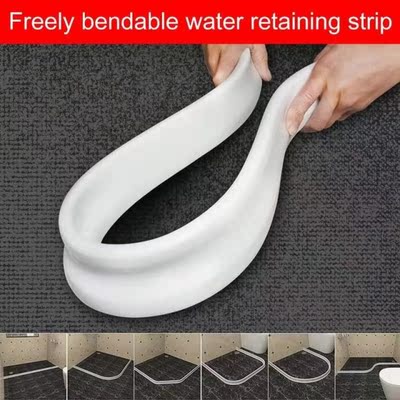 Shower Barrier Bathroom And Kitchen Water Stopper Collapsibl