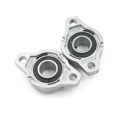 2PCS 15mm KFL002 FL002 Self Aligning Pillow Block Flange Bea