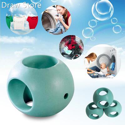 1PC Useful Laundry Ball Green Hard Rubber Anti Limescale Mag