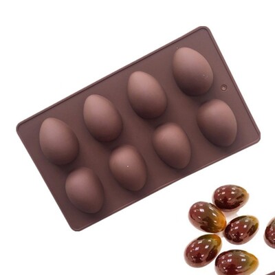 8 Easter Egg Shape Cake Soap Mold Silicone Mould Chocolate D