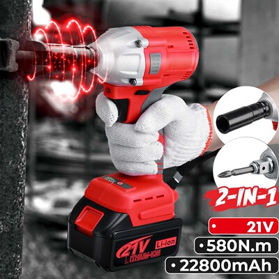 Electric Drill Brushless Cordless Drill 21V 1/2'' Metal Chuc