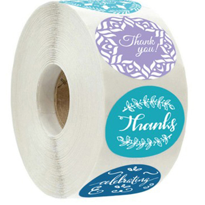 500Pcs/roll Thank You Sticker 适用于 Seal Label Scrapbooking