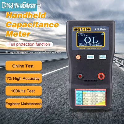 Handheld ESR Capacitor Tester Ohm Meter Measuring Internal R