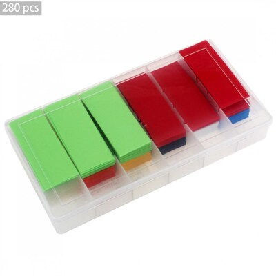 280Pcs/lot Colorful  PVC Heat Shrinkable Tubing Assorted Col