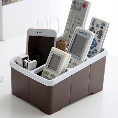 Remote Control Holder 4 Compartments Organizer Holder Stand