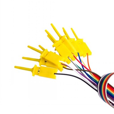 10pcs 200mm High Efficiency Test Hook Clip Logic Analyzer Ca