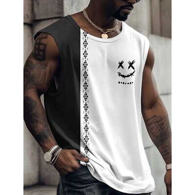 Minimally designed3D printed T-shirt formen简约图案3d印花T恤