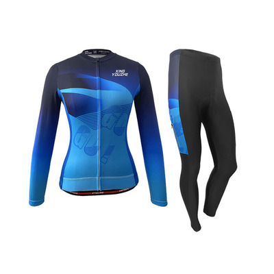 行游者夏季长袖速干骑行服套装