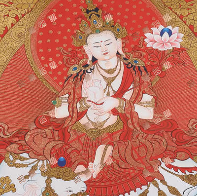 D96菩萨Bodhisattva唐卡绘画高清电子图片喷绘临摹素材