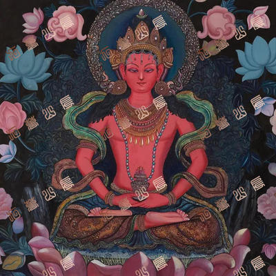 D237菩萨Bodhisattva唐卡绘画高清电子图片喷绘临摹素材