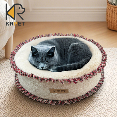 KRPET绒面保暖舒适猫窝狗窝绒堡
