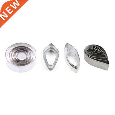 20Pcs Stainless Steel Drop Round Clay Cutter Designer DIY Ce