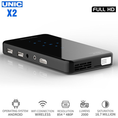X2 LED Full HD Mini Projector 1080P HDMI USB DLP Home Theate