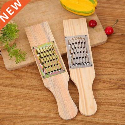 1PC Carrots Grater Wooden and Stainless Steel Potatoes