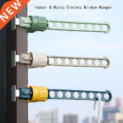 Indoor 8 Holes Clothes Window Haner Frame Dryin Rack