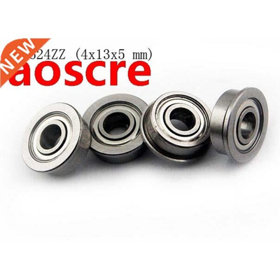 (10 PCS) F624ZZ (4x13x5 mm) Metal Shielded (Flanged) PRECISI