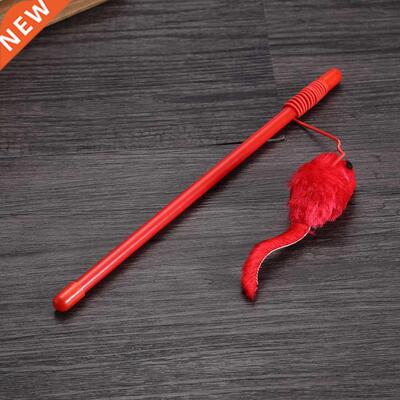 Hot Selling Pet Cat Toy Cute Design Mouse Teaser Wand Plast